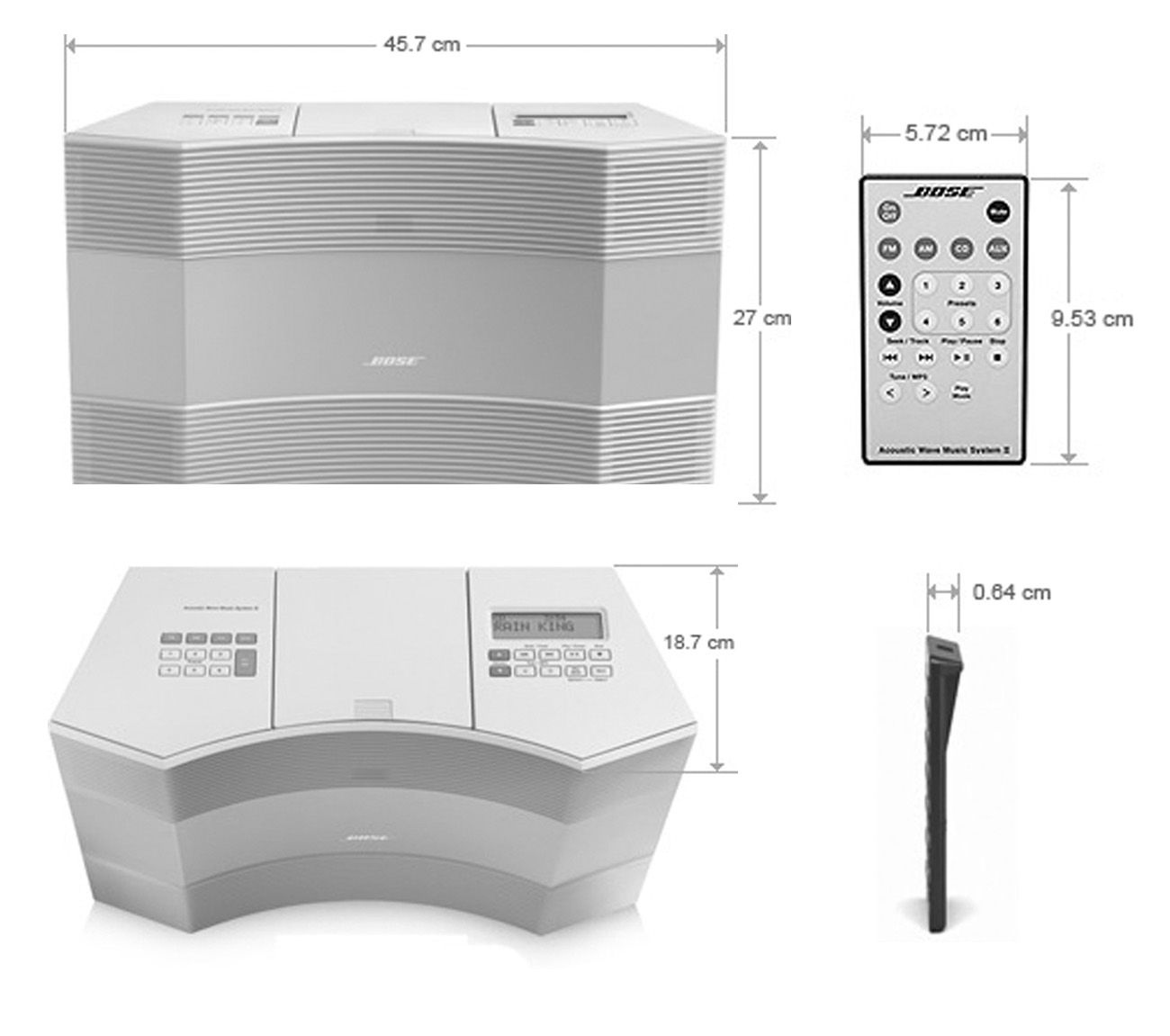 BOSE Acoustic Wave music system II - stříbrná